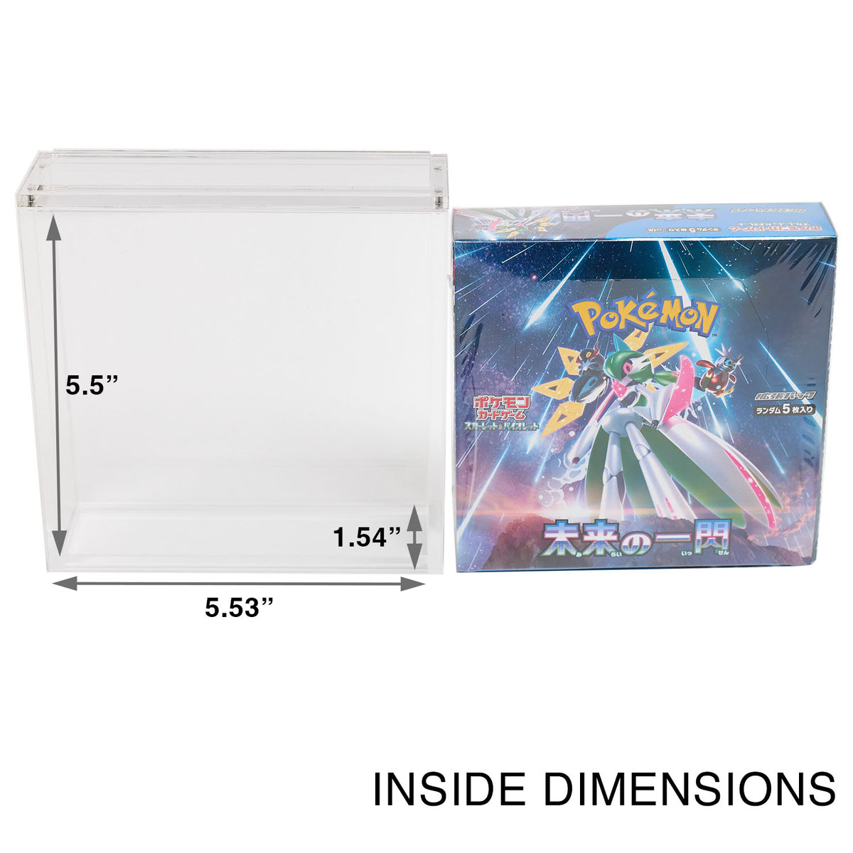 Premium Acrylic Case for Japanese Booster Expansion Box (Large) with M ...