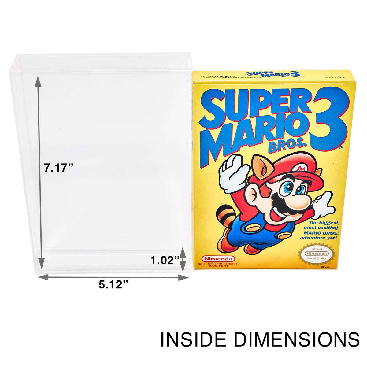 Premium Acrylic Case for Nintendo NES Game Box – Platinum Protectors